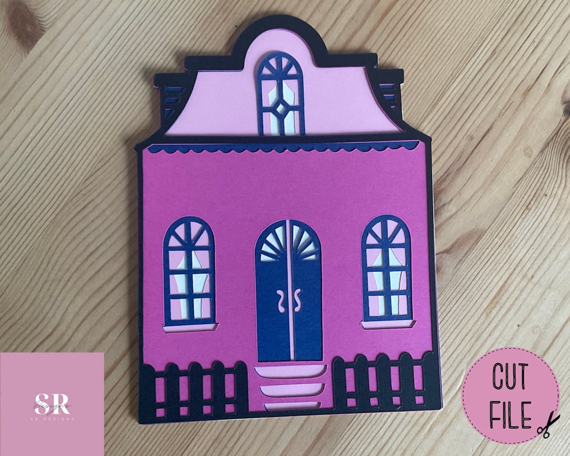 SVG: 3D Layered House. Paper Cutting. Layered Svg. House Svg. - Etsy