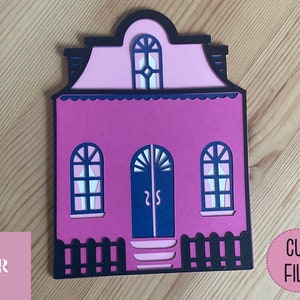 SVG: 3D Layered House. Paper Cutting. Layered Svg. House Svg. Layered ...