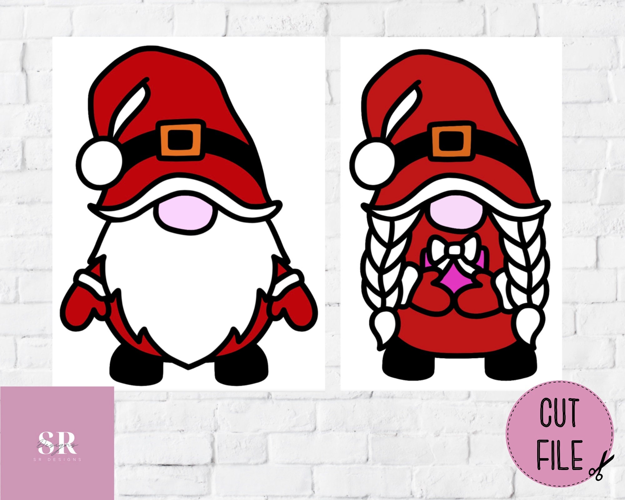 SVG: Layered Gnome Bundle. 3D Gonk Svg. Layered Gnome Family - Etsy UK