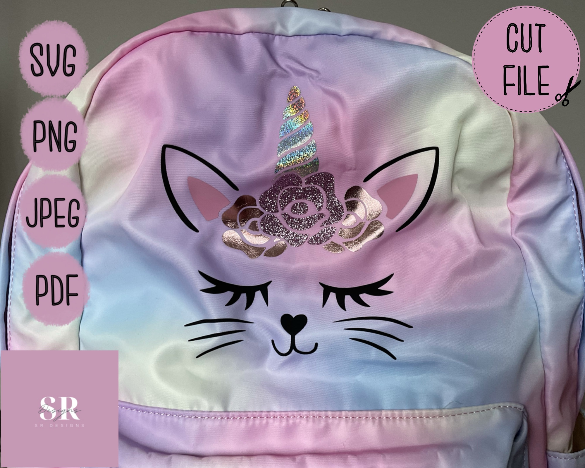 SVG: Caticorn svg. Katze svg. Caticorn Schnittdatei. Vinyl Caticorn ...