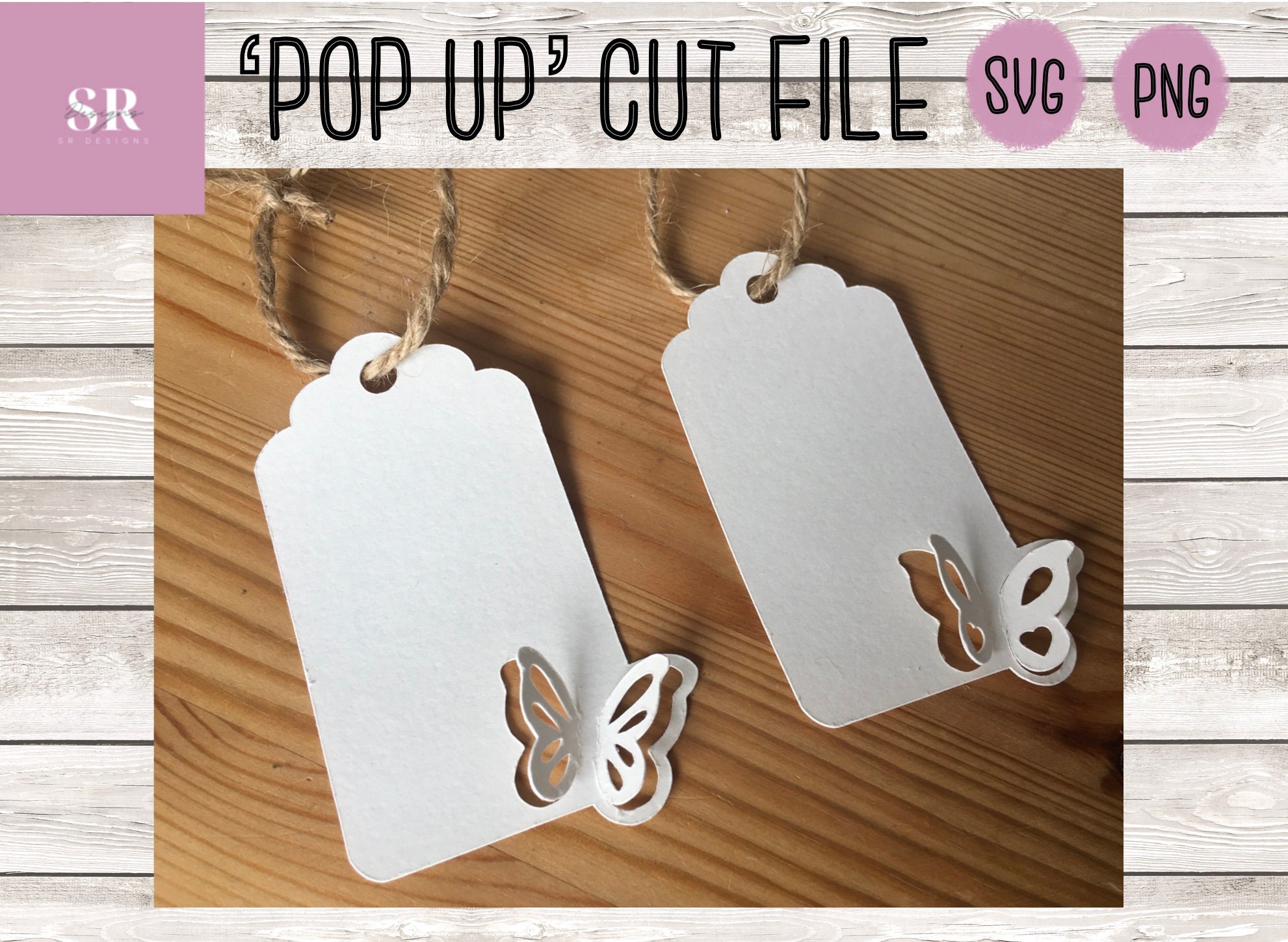 SVG: pop up/ 3D butterfly gift tags. Paper cutting. Pop up | Etsy