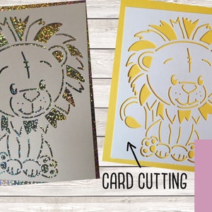 Cute Lion Card Cut File. SVG. Nursery Decor. - Etsy UK