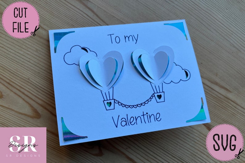 SVG: Valentine’s Day Insert Card. Cricut Joy Friendly. Draw and Cut ...