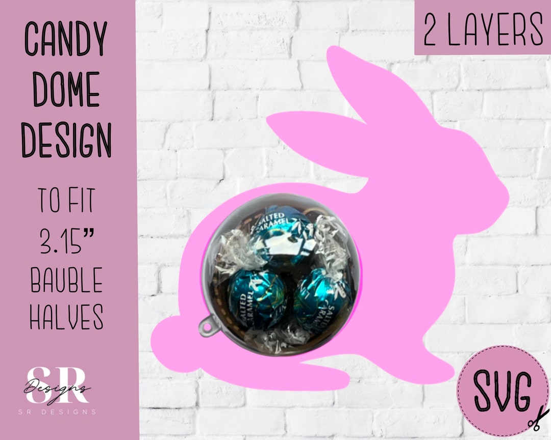Easter Bunny Candy Dome Svg. Chocolate Holder Svg. Bunny Candy Holder ...