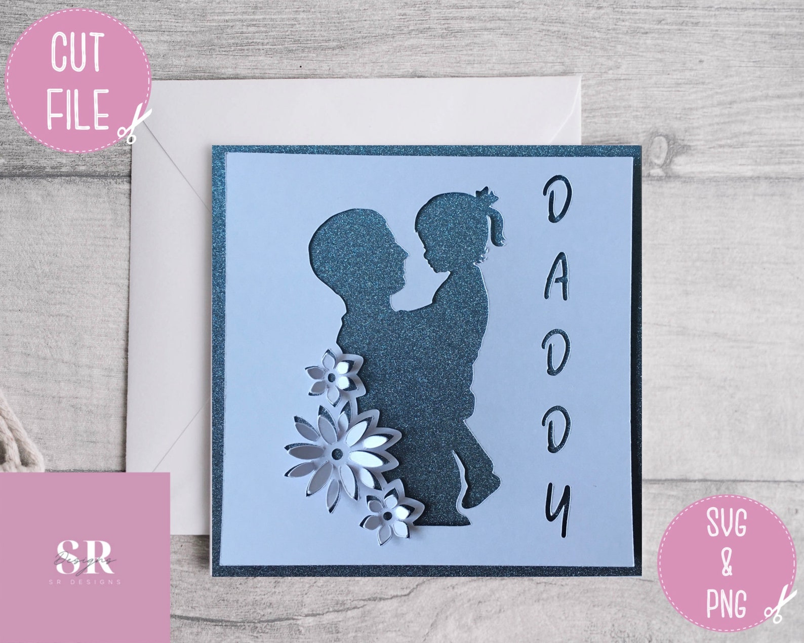 SVG: 3D/ ‘pop Up’ Father’s Day Card Digital Download. Daddy. Father’s ...