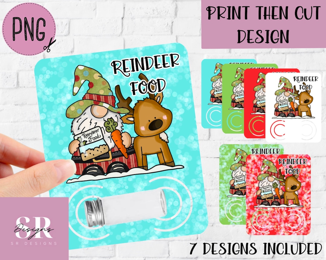 PNG: Reindeer Food Card Bundle. Reindeer Food Holder. Reindeer Card PNG ...