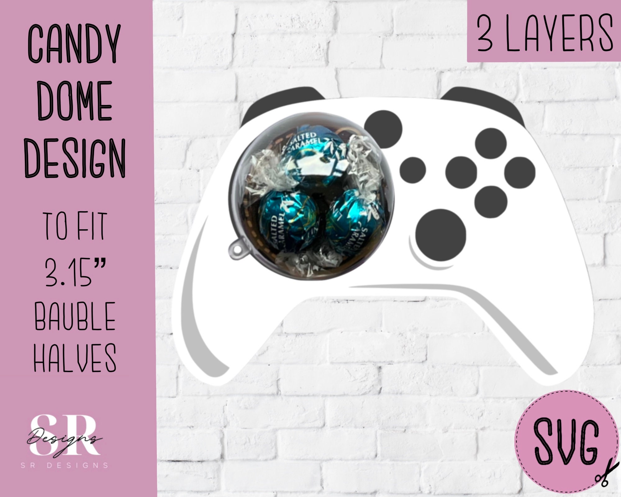 Gamer Candy Dome Svg. Chocolate Holder Svg. Gamer Candy - Etsy