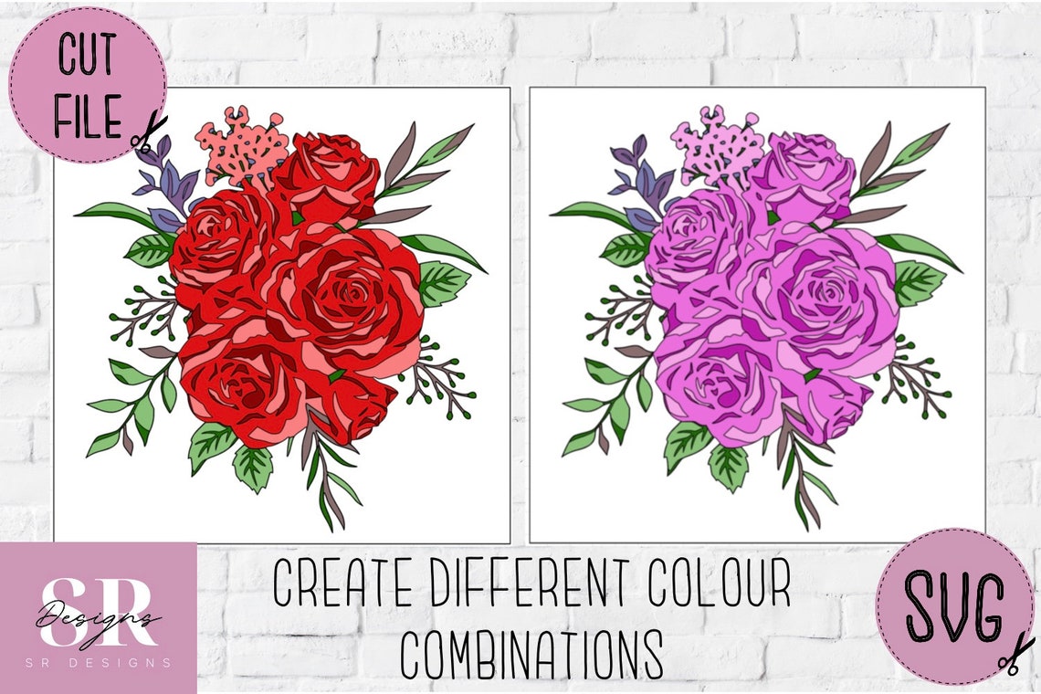 SVG: Layered Rose Shadow Box. Digital Download. Paper Cutting. - Etsy