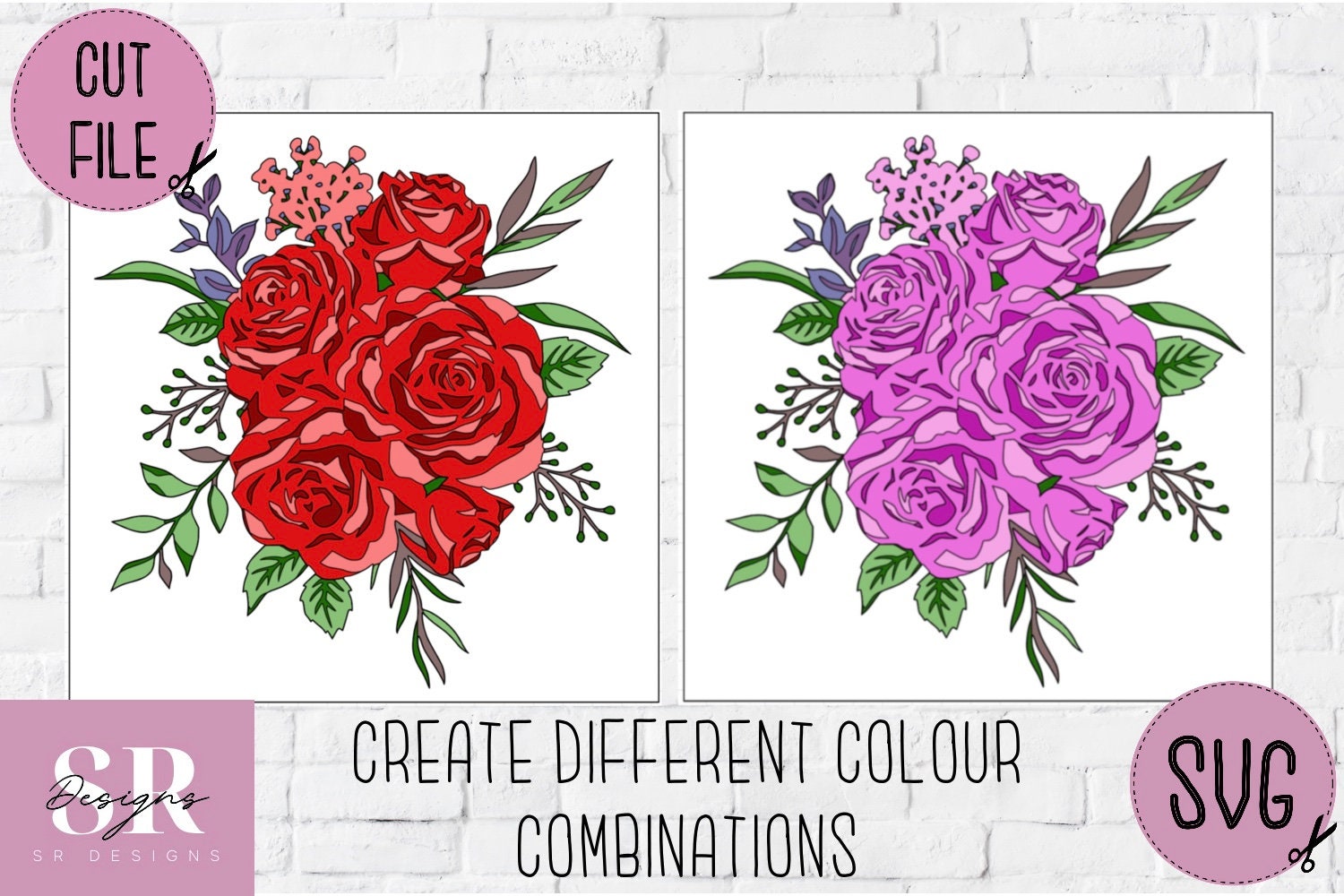 SVG: Layered Rose Shadow Box. Digital Download. Paper Cutting. - Etsy