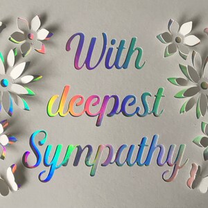 SVG: 3D/ ‘pop Up’ With Sympathy Card. Pop up Bereavement Card Pop up ...