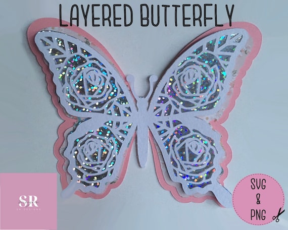 Paper Butterfly SVG Cut File. 3D Butterfly. Butterfly Paper - Etsy