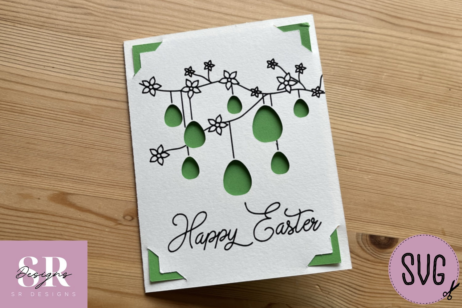 SVG: Easter Insert Card. Cricut Joy Friendly. Draw and Cut Card Design ...