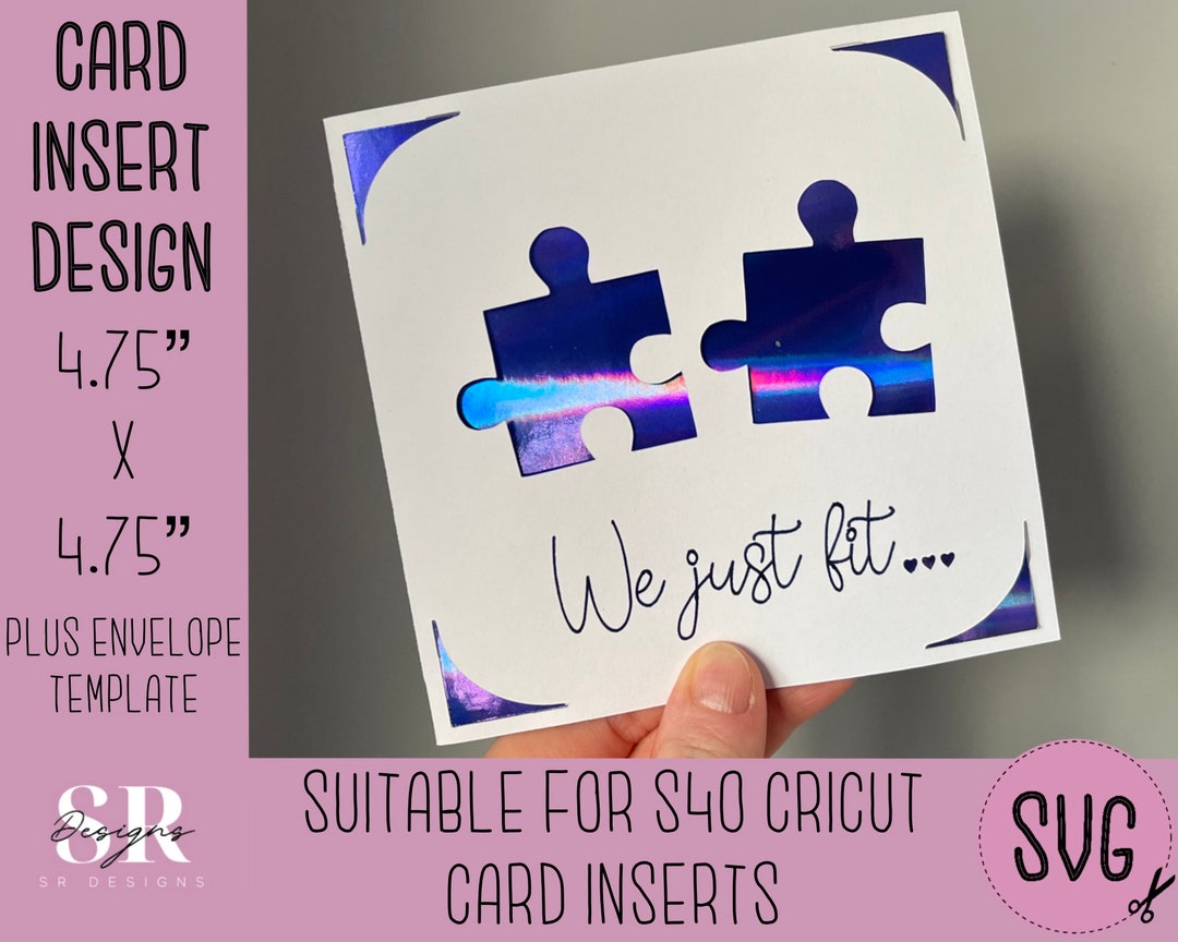 SVG: Valentines Insert Card. Cricut S40 Insert Card. Valentines Card ...