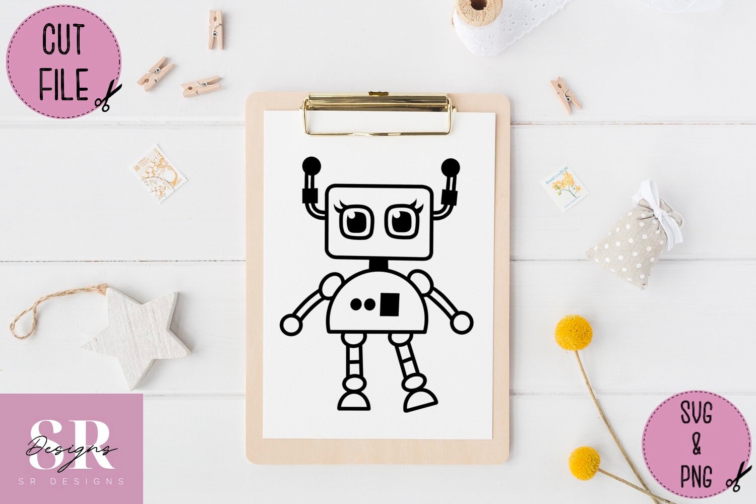 SVG: Robot Bundle. Cute Robot Svg. Cute Robot Cut Files. Girl Robot ...