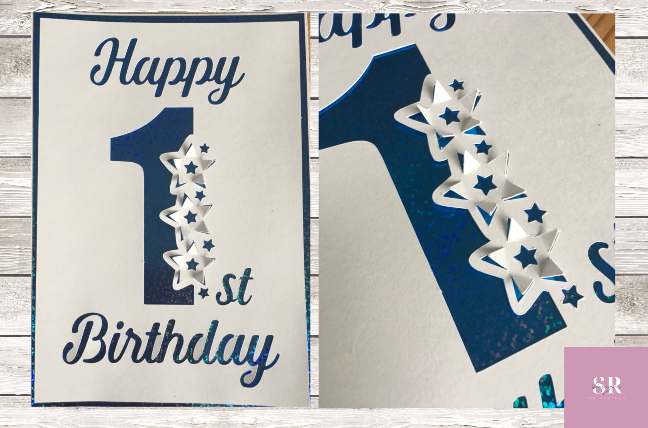SVG: Pop Up/ 3D 1st Birthday Card. Number Pop Up. Star Pop Up. Pop up ...