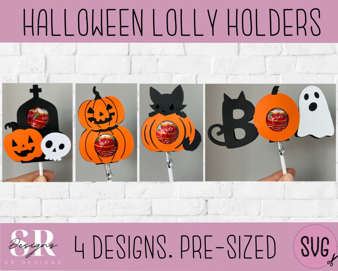 Halloween Lolly Holder Bundle. Lolly Holder Svg. Halloween Lolly Holder ...