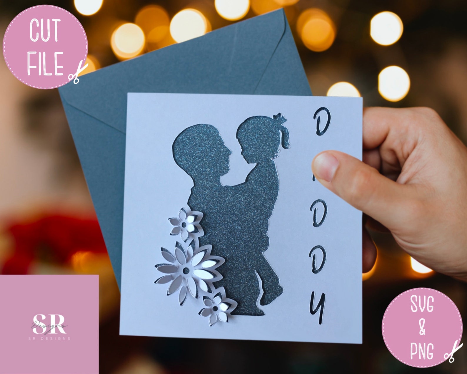 SVG: 3D/ pop Up Fathers Day Card Digital Download. Daddy. - Etsy