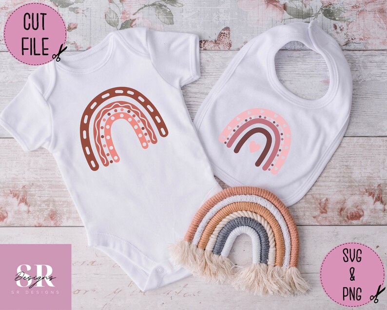 SVG: Boho Rainbow Bundle. Rainbow Svg. Layered Rainbow Svg. Boho ...