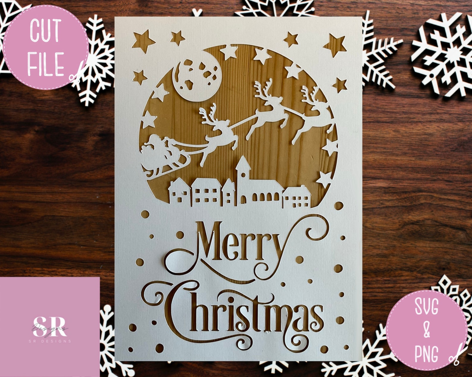 SVG: Christmas Card. Christmas Card Svg. Merry Christmas Svg. Cricut ...