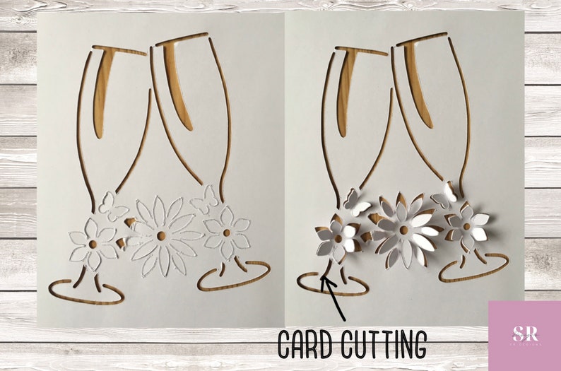 SVG: ‘pop Up’/ 3D Anniversary Svg. Celebration. Wedding Svg. Champagne ...