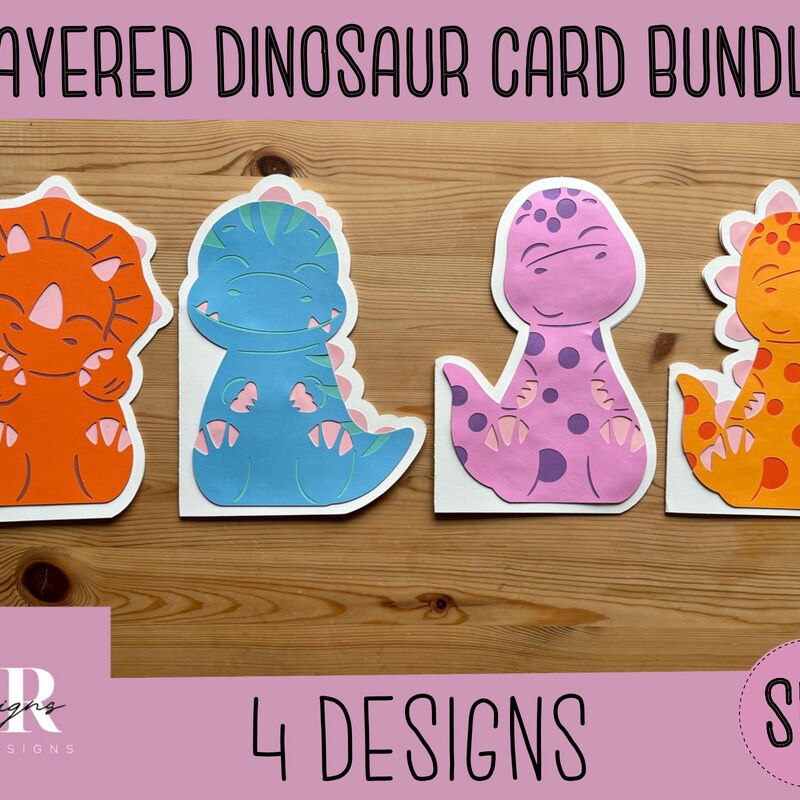 Dinosaur Card - Etsy
