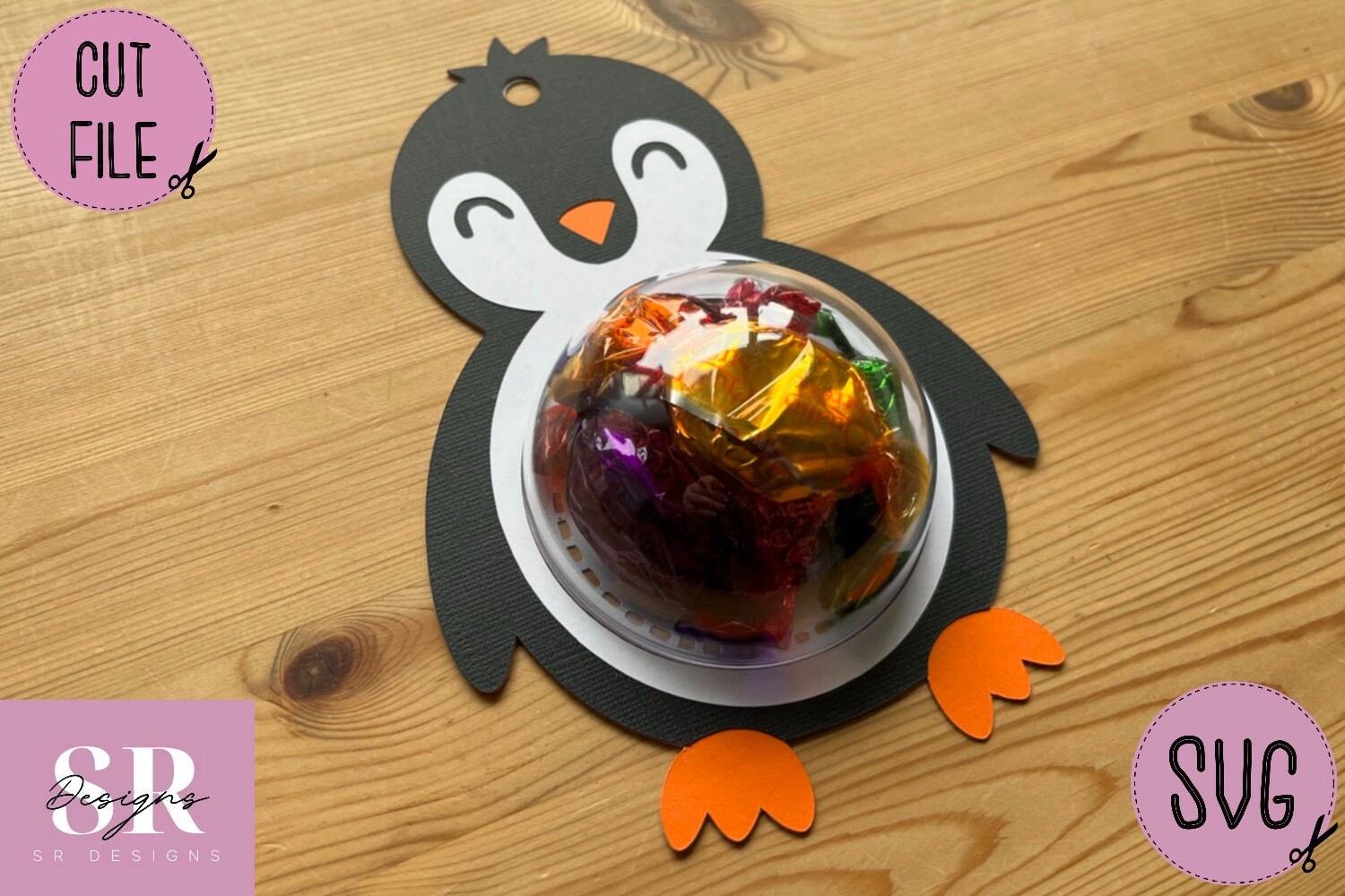 Penguin Candy Dome Svg. Chocolate Holder Svg. Christmas Candy - Etsy UK