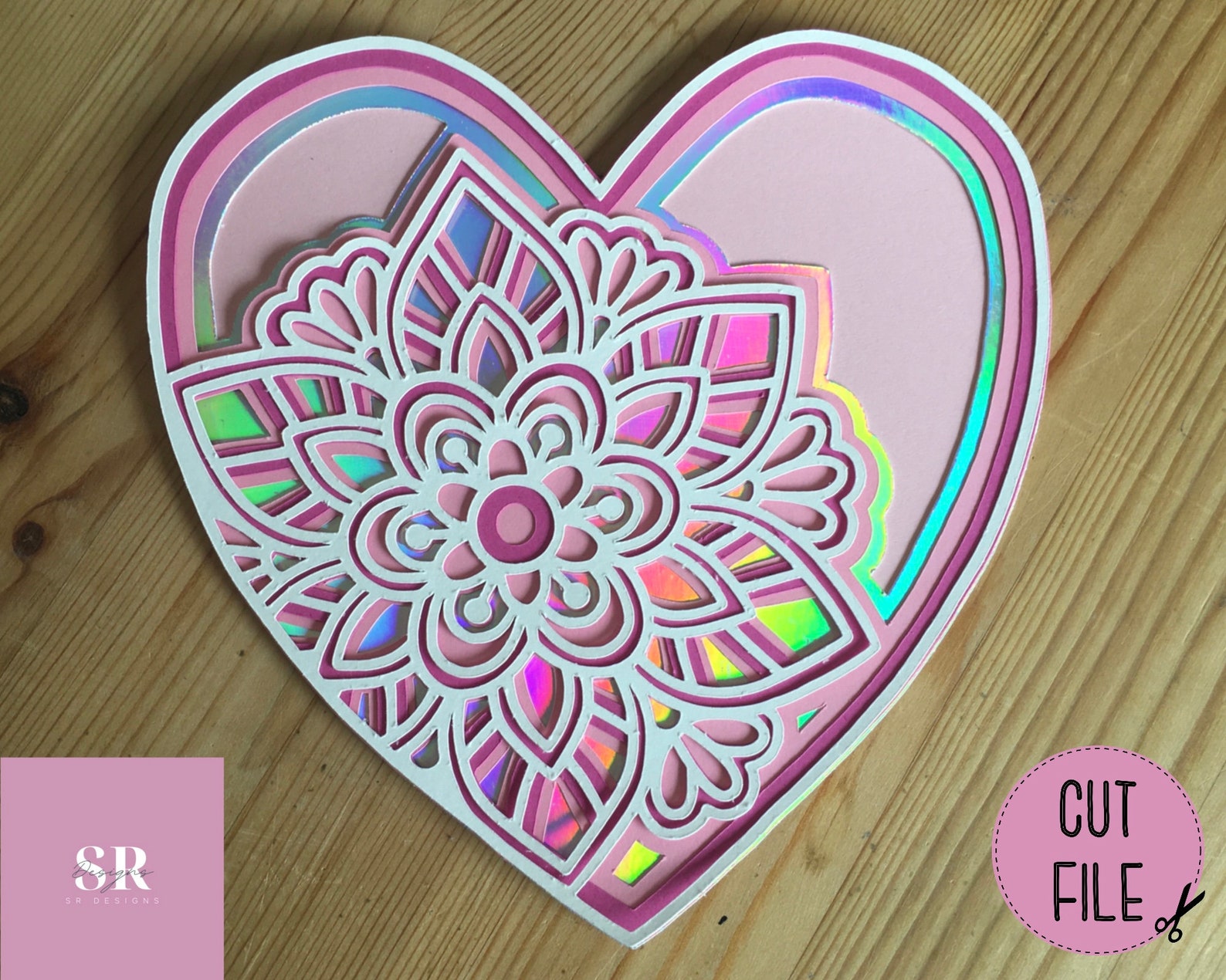 SVG: 3D/ Layered Heart. Heart Svg. Layered Heart Svg. Heart - Etsy