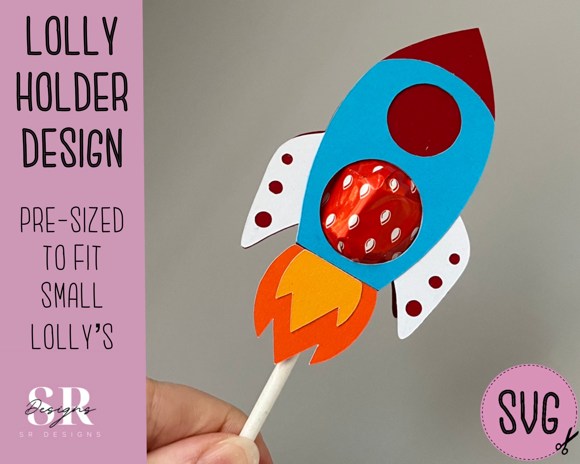 SVG: Rocket Lolly Holder. Lolly Holder Svg. Rocket Lolly Holder. Sucker ...