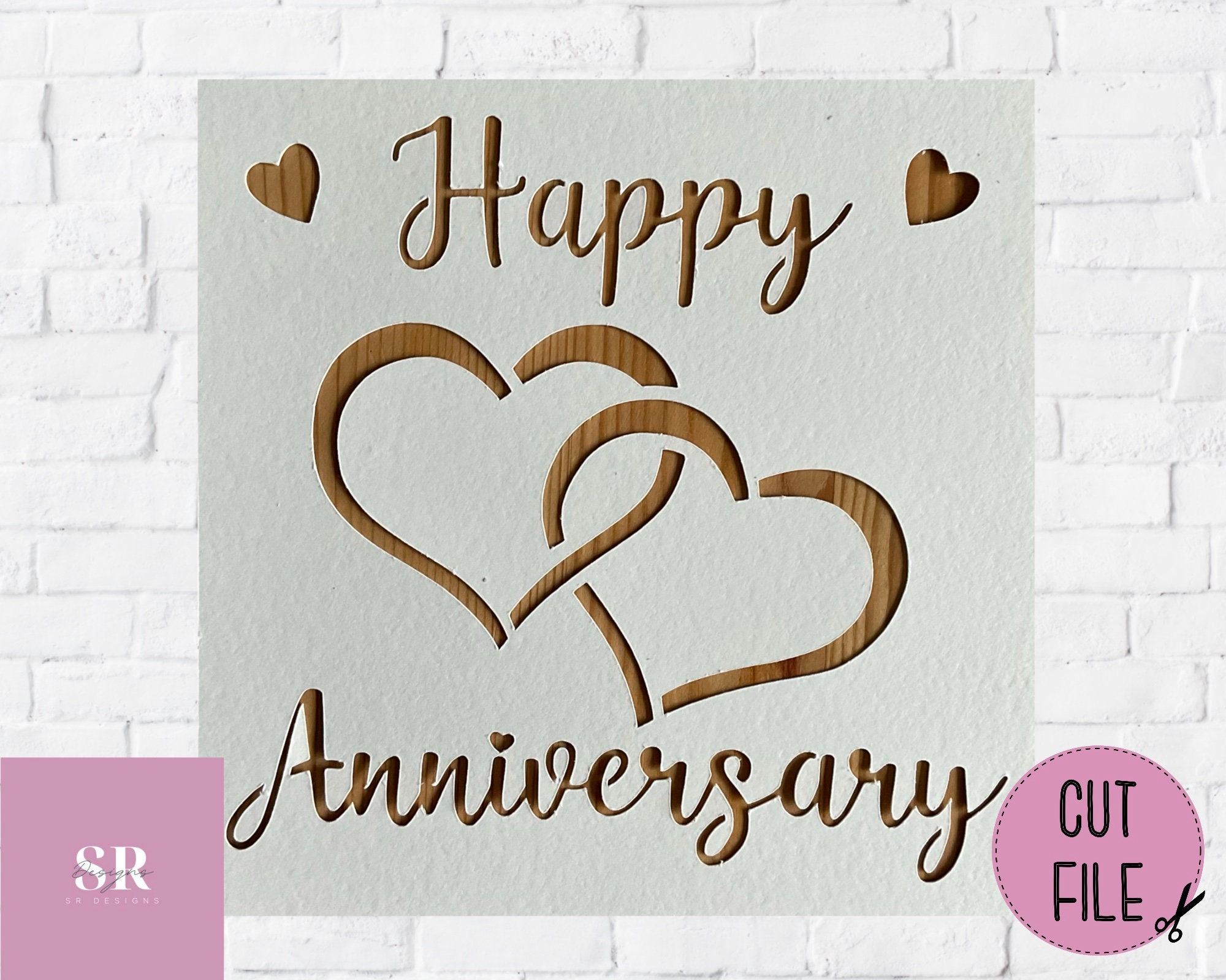 SVG: Happy Anniversary Card. Celebration. Wedding Svg. - Etsy
