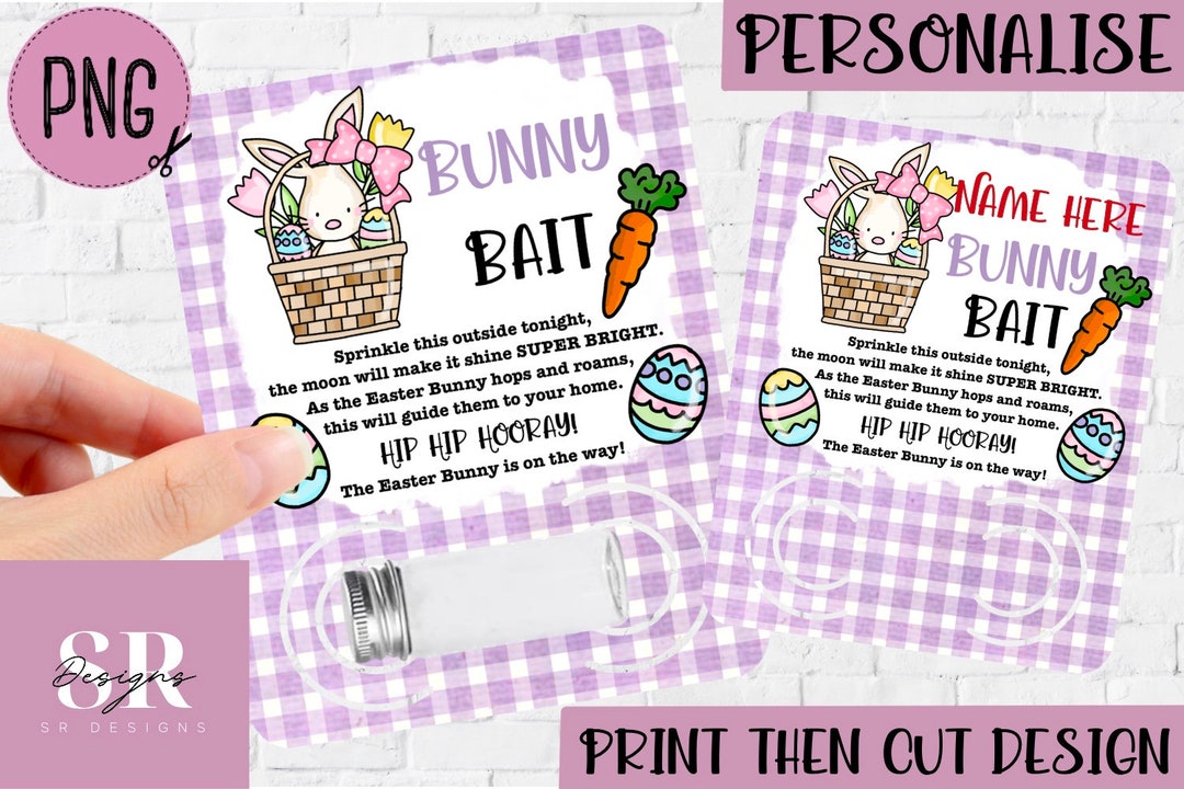 Bunny Bait Card PNG, Bunny Food Printable PNG File, Easter Card ...