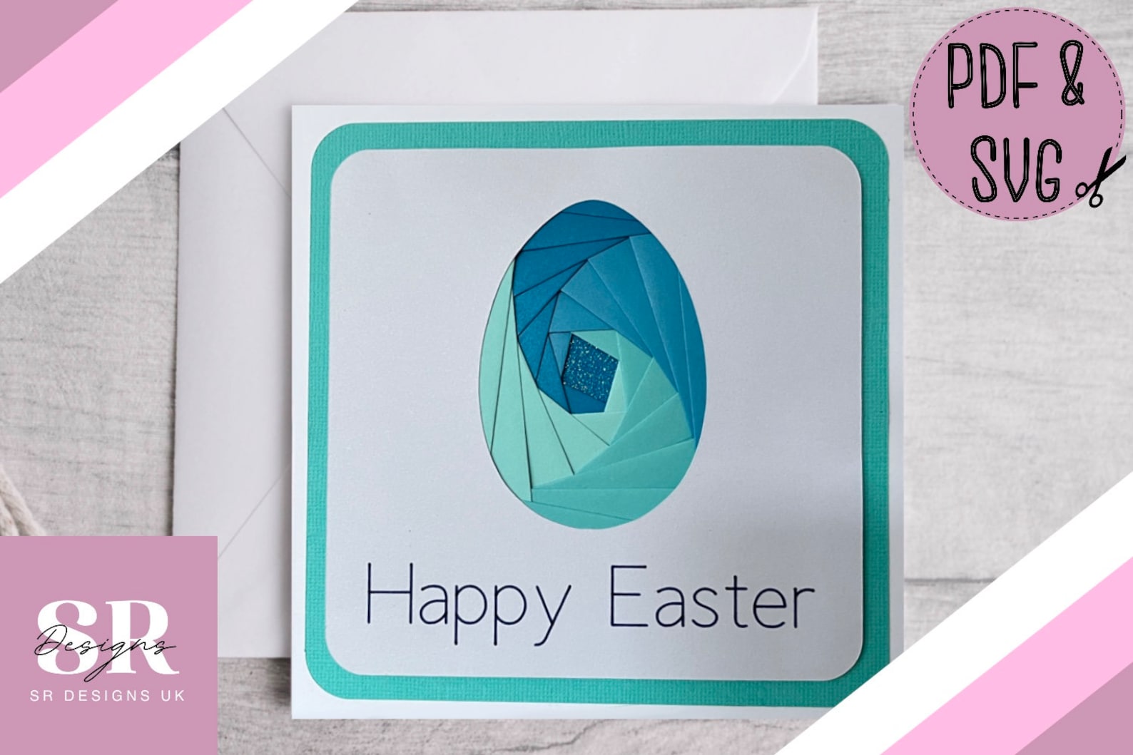 Easter Egg Iris Folding Pattern Template Pdf And Svg Iris Folding 8012