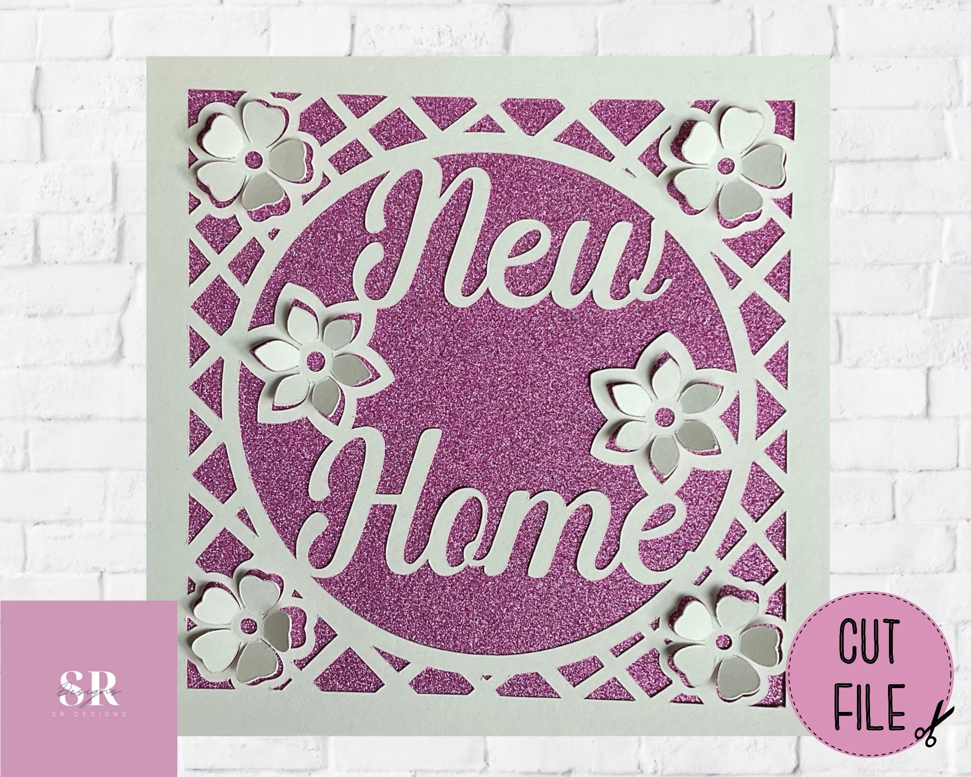 SVG: New Home Card. Digital Download. Paper Cutting. New Home Card Svg ...