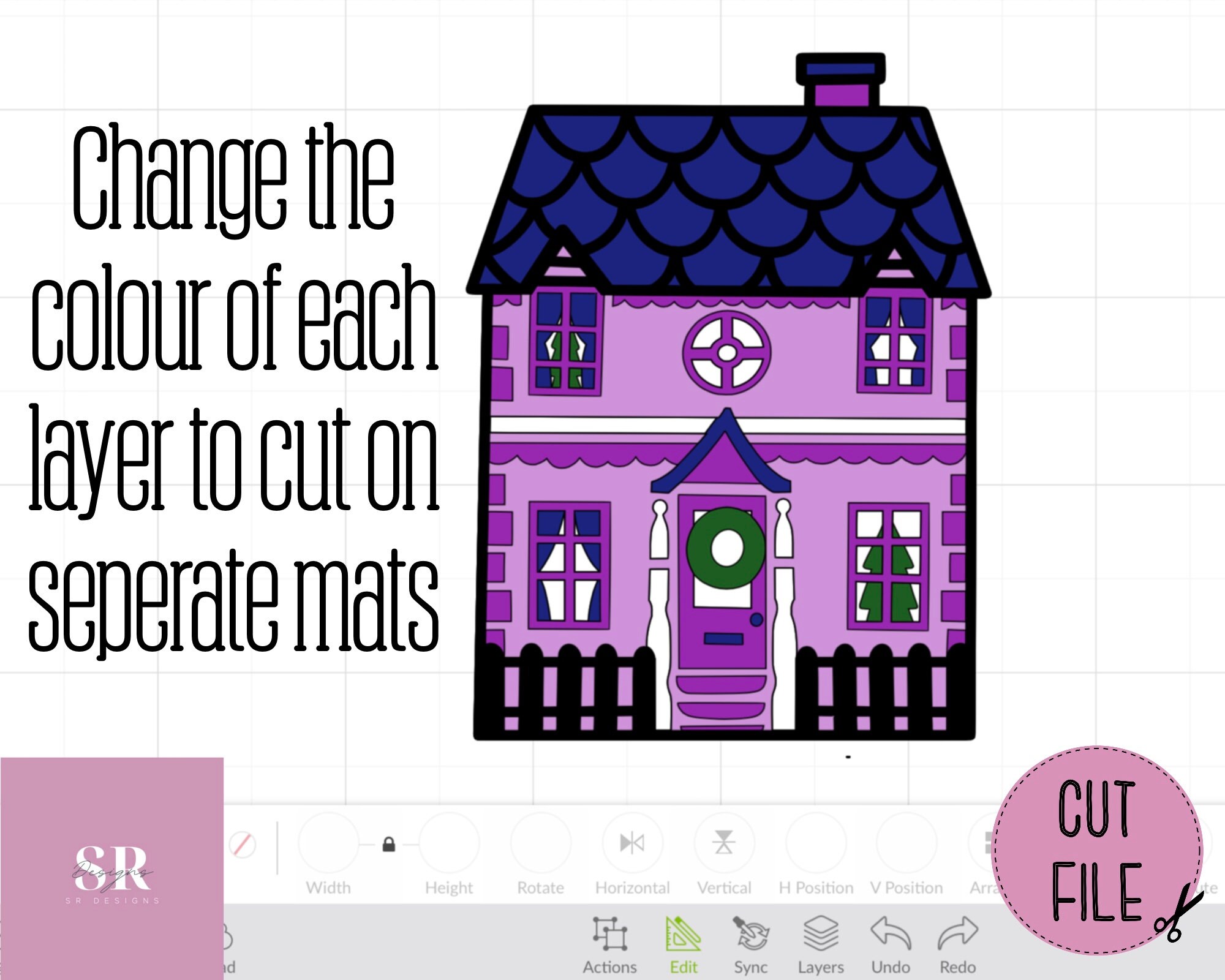 SVG: 3D Layered House. Paper Cutting. Layered Svg. House Svg. - Etsy