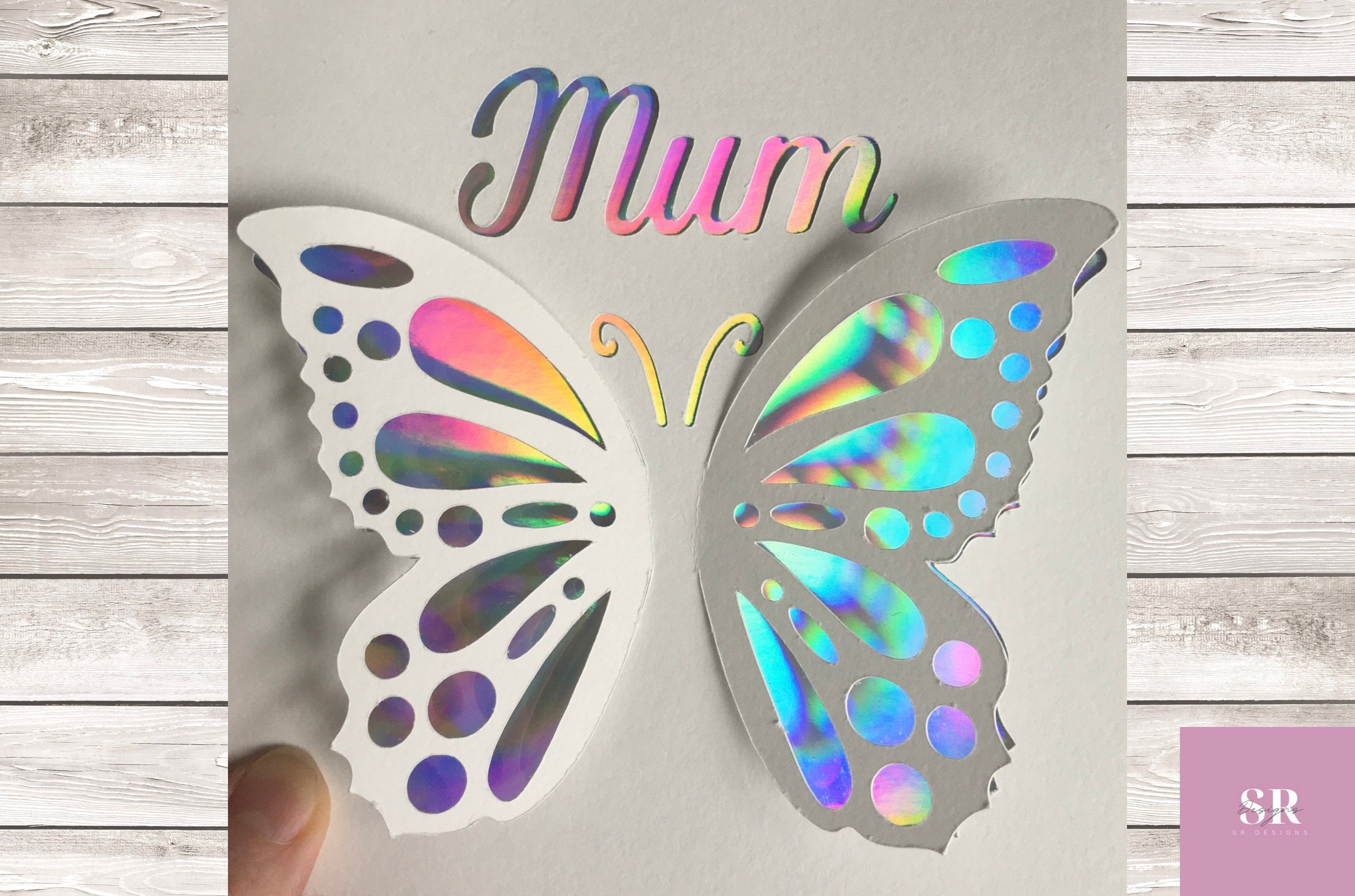 SVG: 3D/ pop up Butterfly Mum card digital download. | Etsy