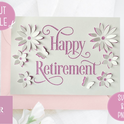 SVG: 3D/ pop Up Happy Retirement Card Digital Download. - Etsy