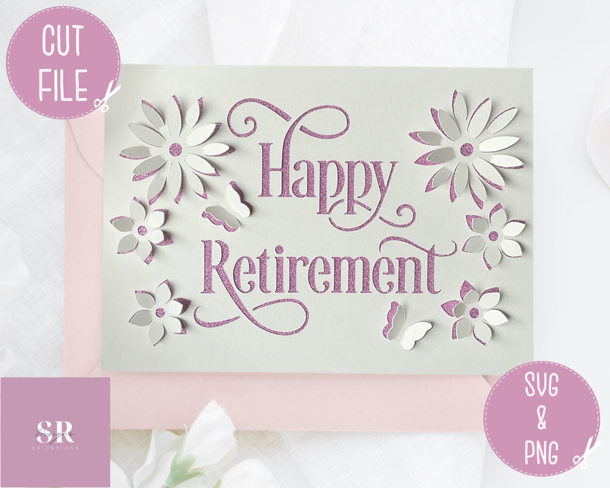 SVG: 3D/ ‘pop Up’ Happy Retirement Card Digital Download. Happy ...