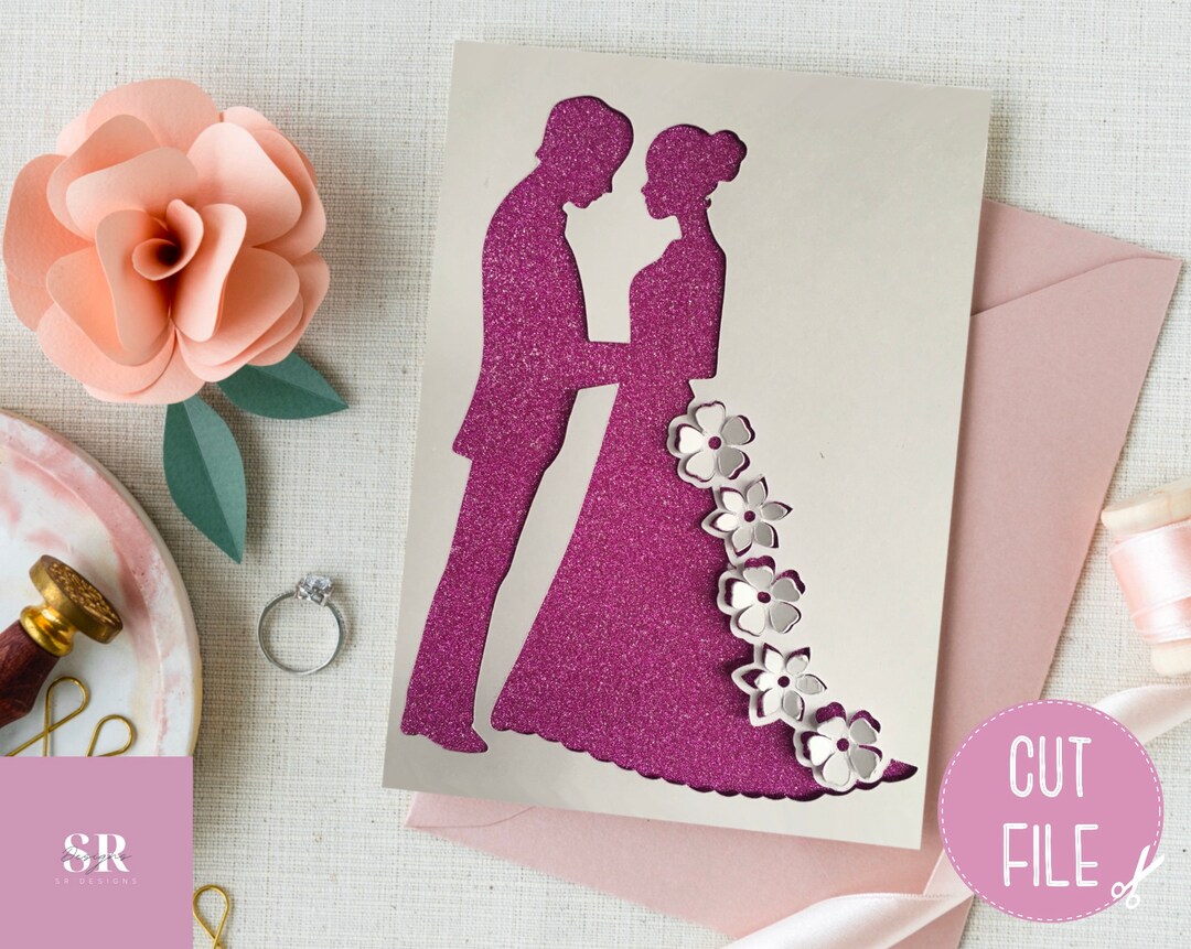 SVG: ‘pop Up’/ 3D Bride and Groom. Digital Download. Paper Cutting ...