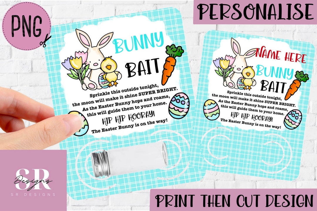 Bunny Bait Card PNG, Bunny Food Printable PNG File, Easter Card ...