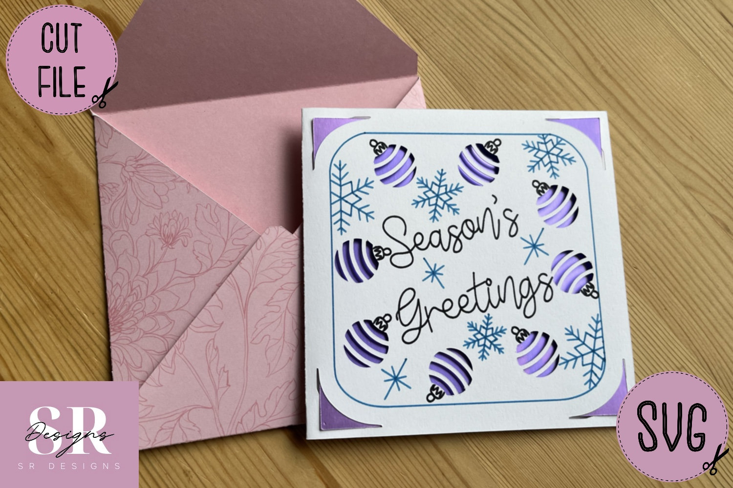 SVG: Christmas Insert Card. Cricut S40 Insert Card. Christmas - Etsy UK