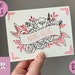 SVG: Floral Card Blank Insert Card. Cricut Joy Friendly. Draw and Cut ...
