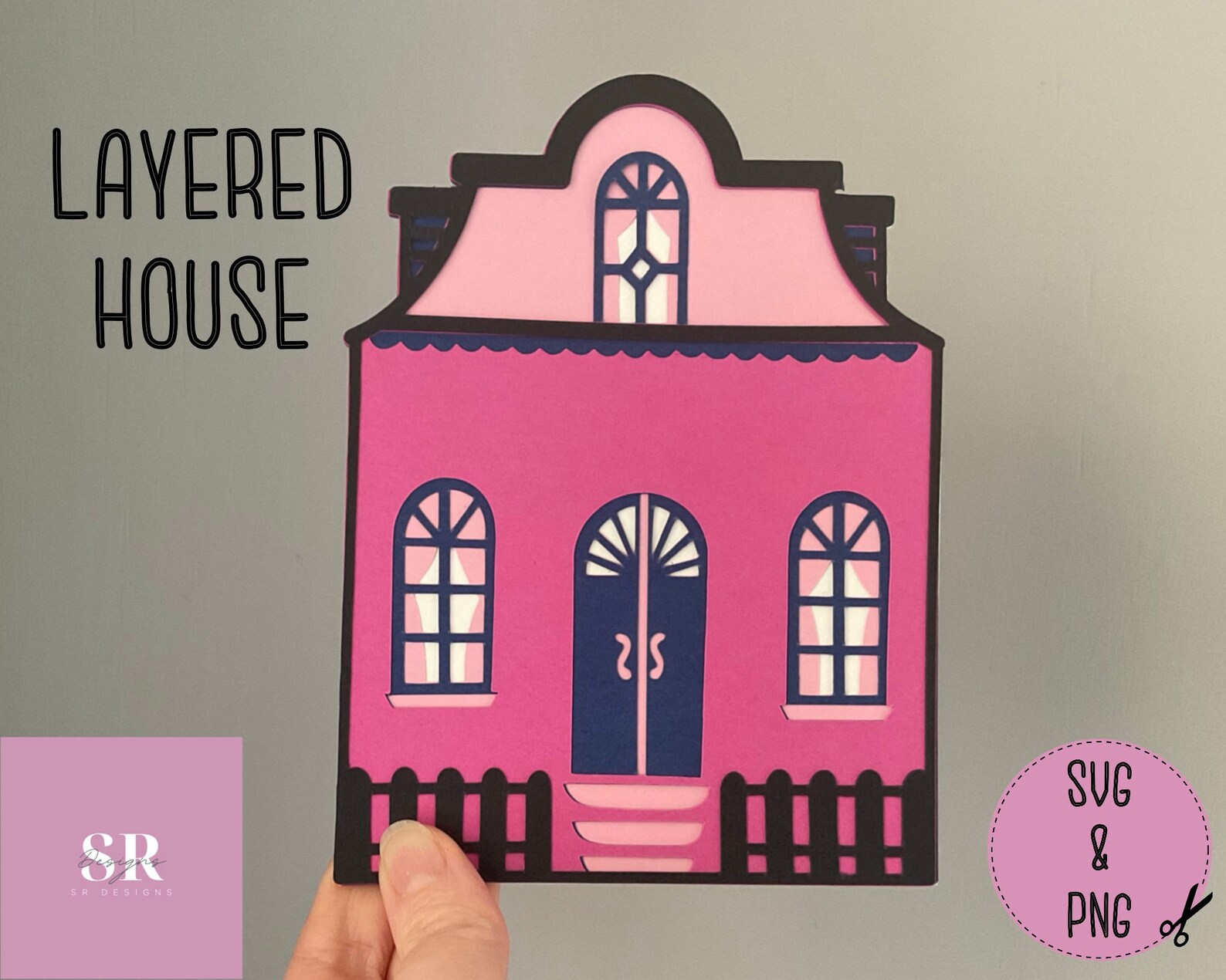 SVG: 3D Layered House. Paper Cutting. Layered Svg. House Svg. - Etsy