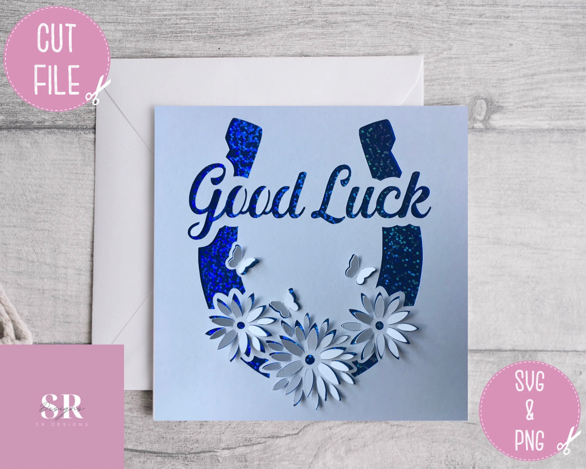 SVG: 3D/ ‘pop Up’ Good Luck Card. Good Luck. Pop up Card. Pop up ...