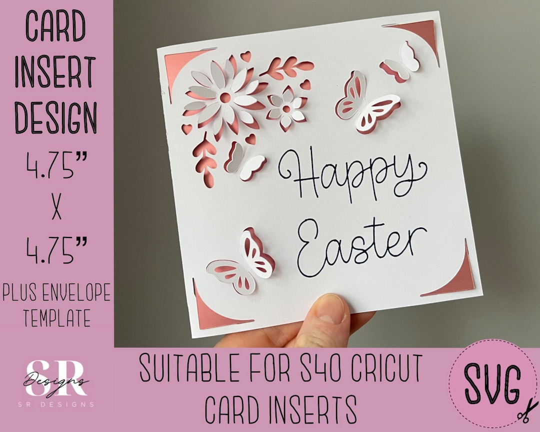 SVG: Easter Insert Card. Cricut S40 Insert Card. Easter Card Svg ...