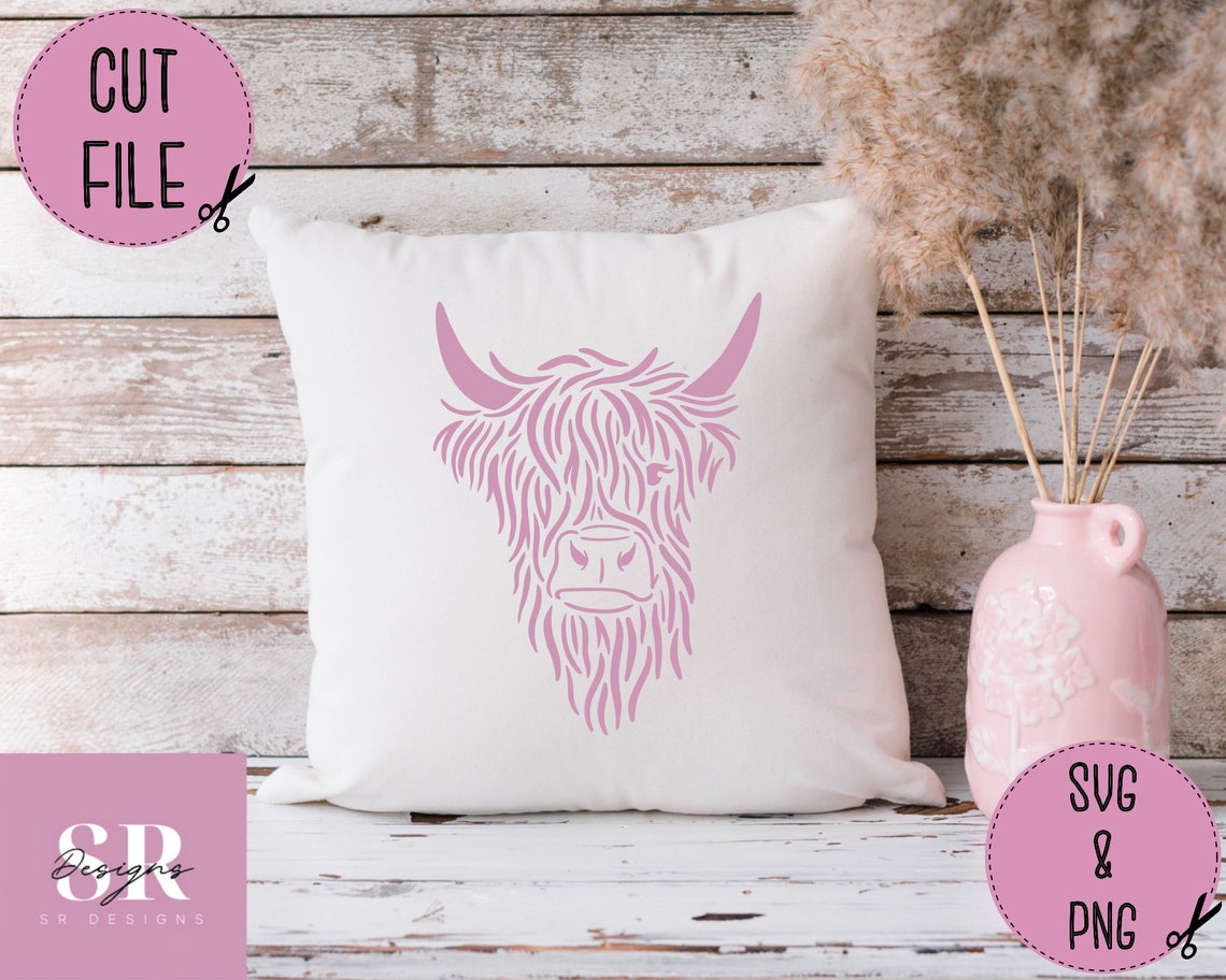 SVG: Highland Cow. Highland Cow Cut File. Highland Cow Svg. Vinyl ...