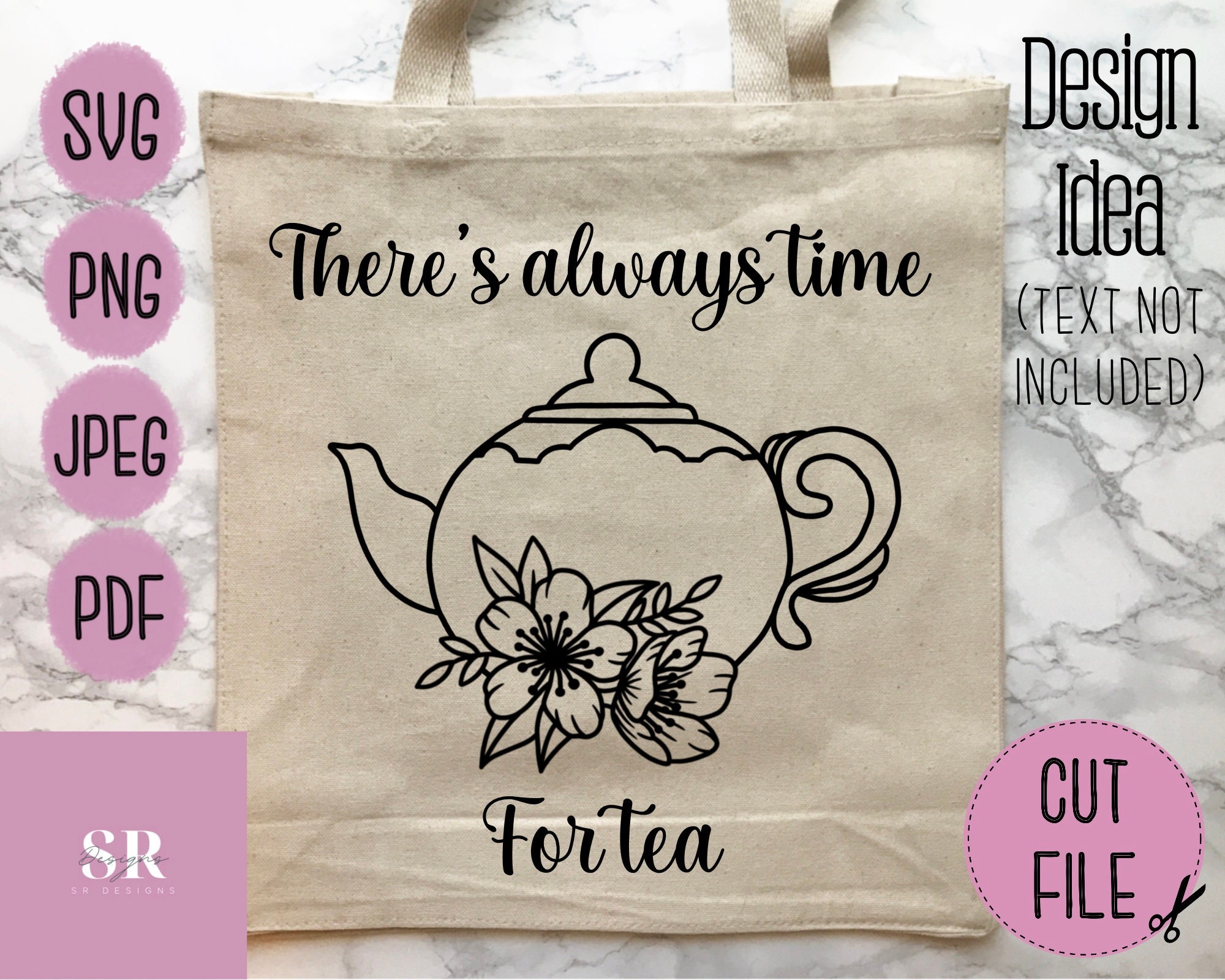 Digital: Teapot SVG. Afternoon Tea Svg. Coffee Svg. Floral - Etsy