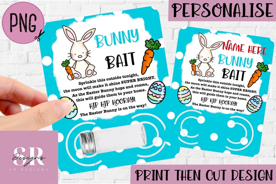 Bunny Bait Card PNG, Bunny Food Printable PNG File, Easter Card ...