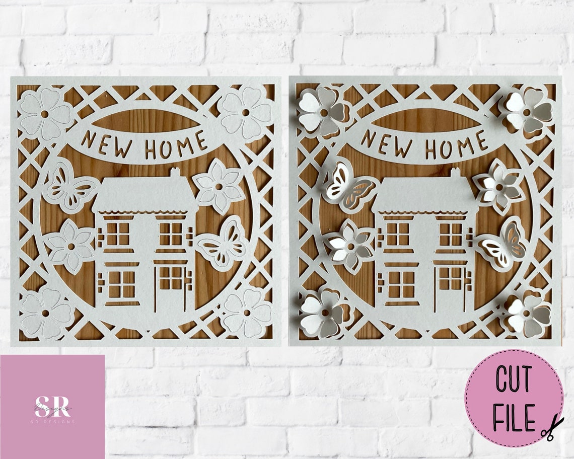 SVG: pop Up/ 3D New Home Card. Digital Download. Paper - Etsy