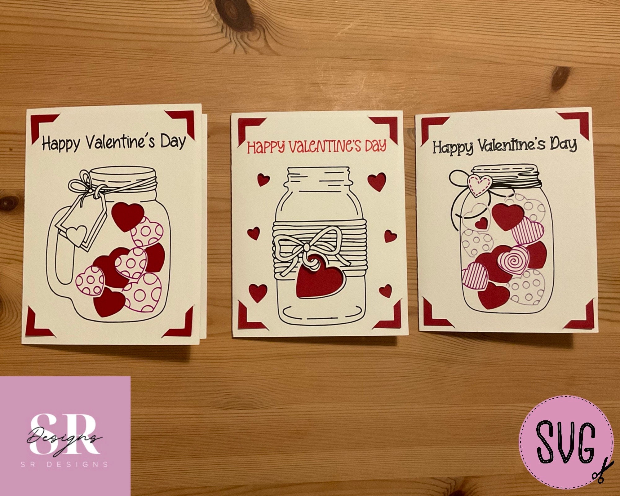 SVG: Valentines Insert Card Bundle. Cricut Joy Friendly. | Etsy