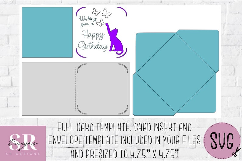 SVG: 3D Birthday Insert Card. Cricut S40 Insert Card. Birthday Card Svg ...