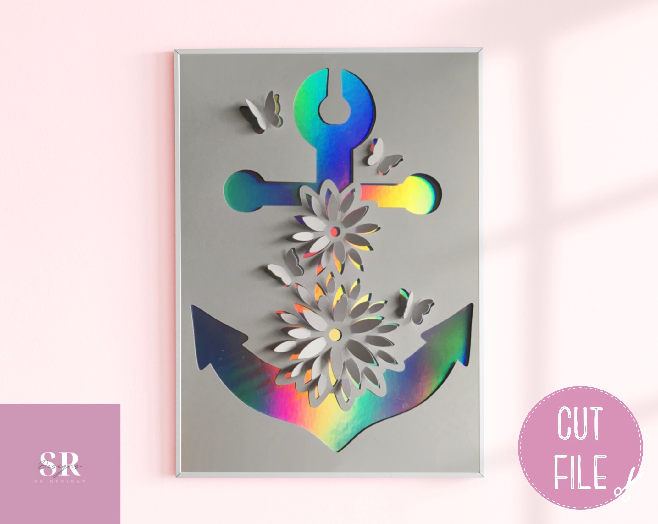 SVG: 3D Anchor. Digital Download. Paper Cutting. Anchor Cut | Etsy ...